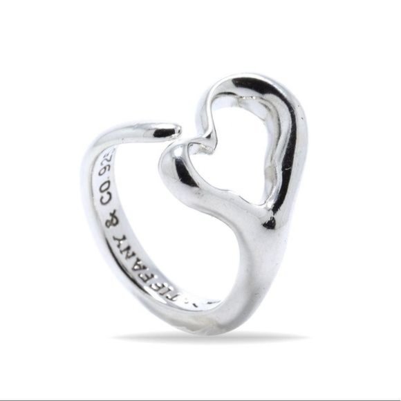 Tiffany & Co. | Jewelry | Tiffany Co Elsa Peretti Open Heart Ring ...